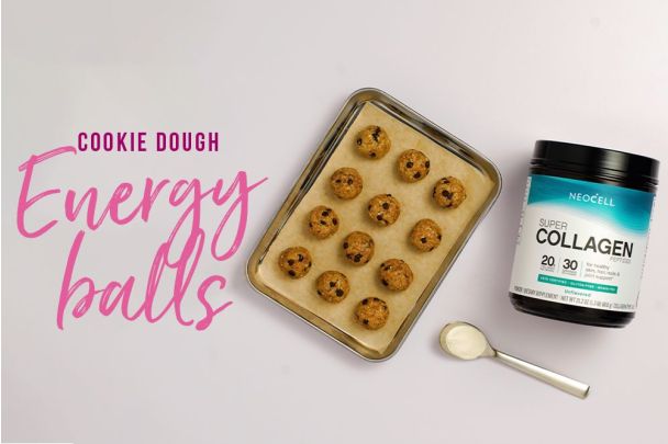 Cookie Dough Collagen Energy Balls (Super Collagen Peptides) Recipe ...